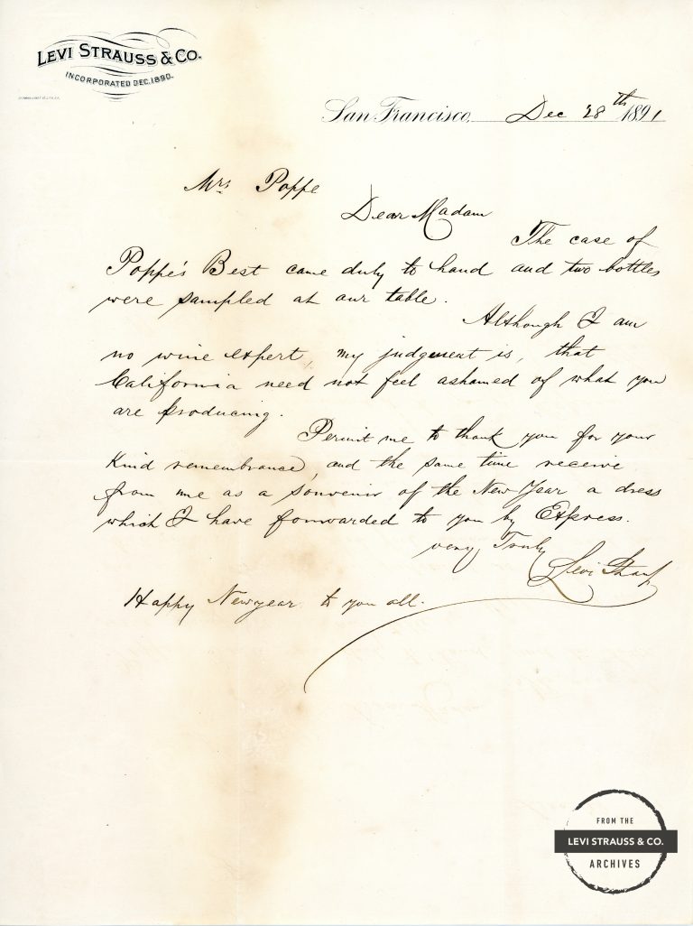 Throwback Thursday: Rare Records Revealed - Levi Strauss & Co : Levi ...