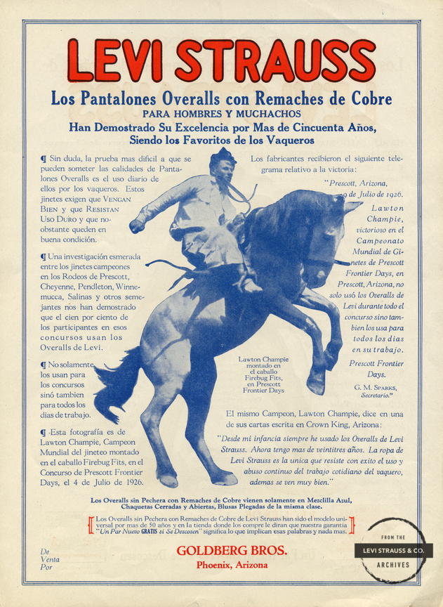 Back in the Saddle: Levi’s® At the Rodeo - Levi Strauss & Co : Levi ...